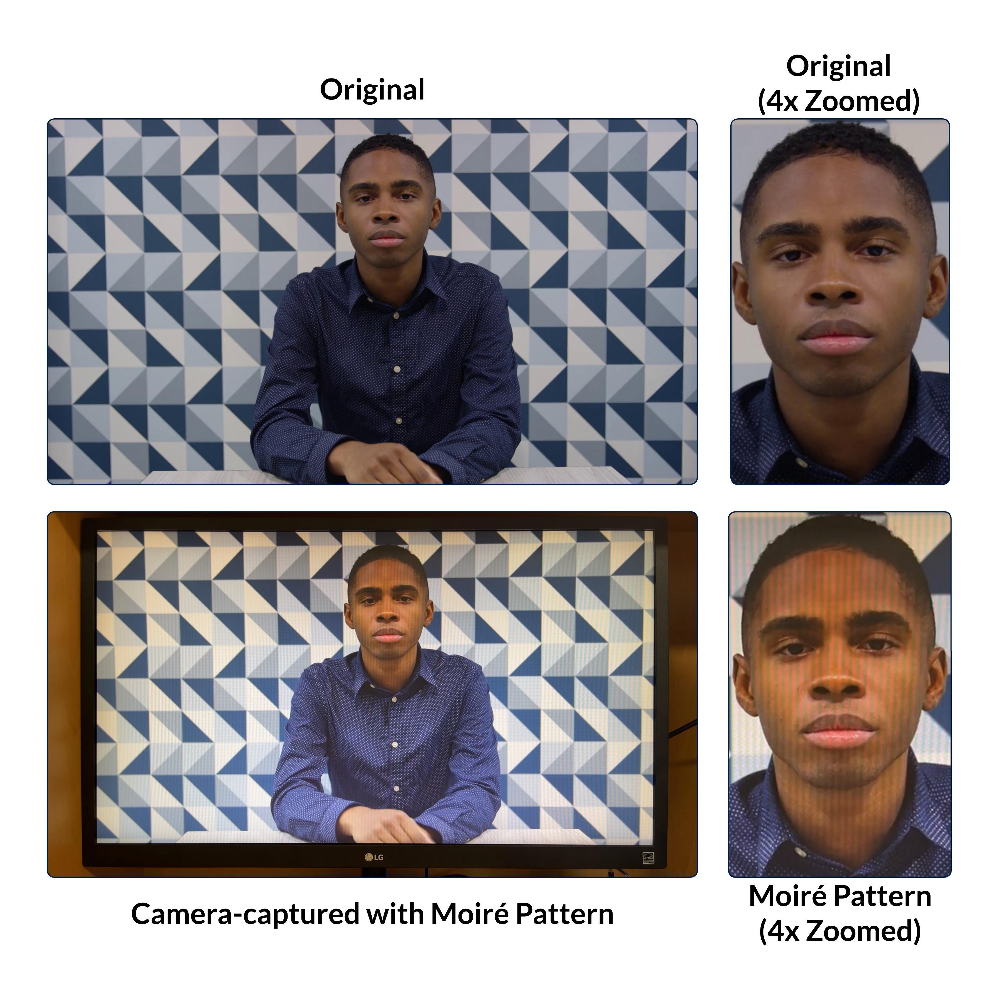 Different Demoiréing Methods — DeepMoiréFake